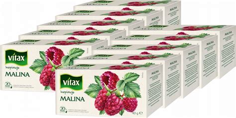 VITAX Inspirations Herbata Owocowa Malina 200tb 5900175431539 Cena