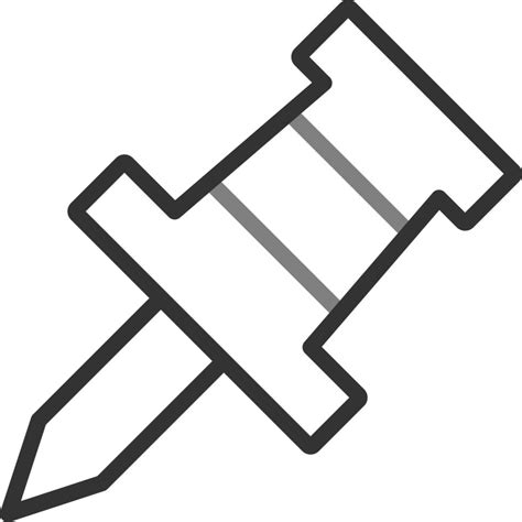 Pushpin Vector Icon 21031800 Vector Art At Vecteezy