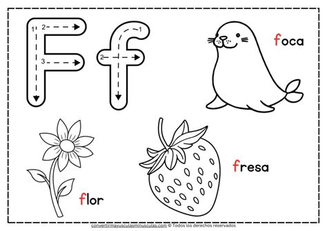 🥇 Dibujos Con La Letra F Para Colorear【pdf】 ️2024