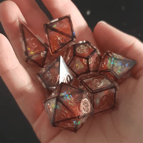 Artificer Tiefling Dice Set Work In Progress R Dicemaking