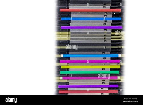 Stack Of Old 144 Inch Floppy Disks Used To Save Computer Data From The
