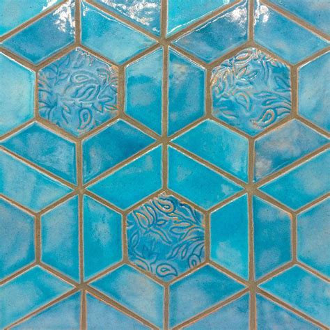 Half Hexagon Tile Design Clay Squared To Infinity