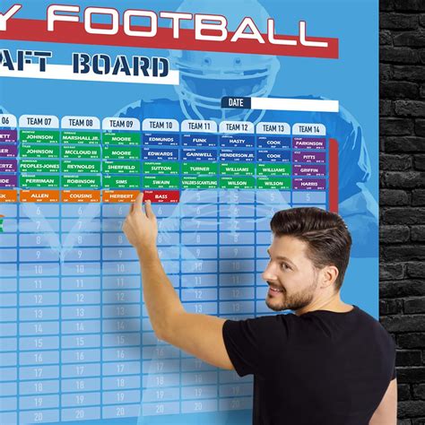 Seasonal Showdown 2024 2025 Fantasy Football Draft Board Kits Compared Shopping Expert
