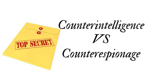 Counterintelligence Vs Counterespionage Unraveling The Intricacies Of