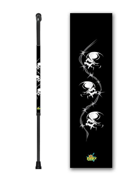 Skulls And Barbed Wire Walking Cane Etsy