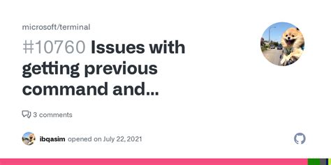 Issues With Getting Previous Command And Backspace · Issue 10760
