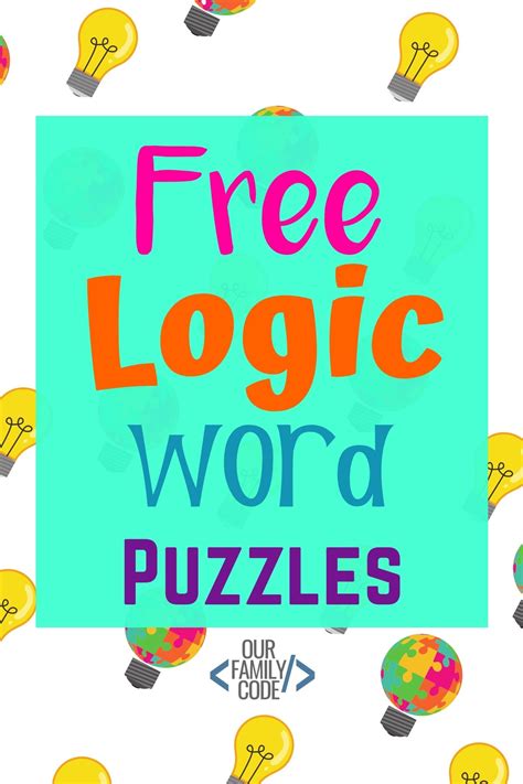 Logic Puzzles Printables