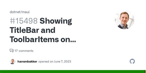 showing titlebar and toolbaritems on android in a modal contentpage in a mvvm shell app · issue
