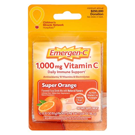 Emergen C Immune Plus Vitamin C Supplement Powder