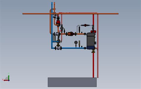 集中供热变电站 SOLIDWORKS 2016 模型图纸下载 懒石网