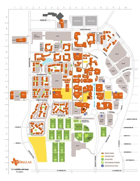 Ut Dallas Campus Map