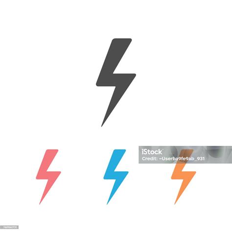 閃電圖示設置向量閃電電力向量能源和雷電符號概念閃光向量圖形及更多互聯網圖片 互聯網 光 剪裁圖 Istock