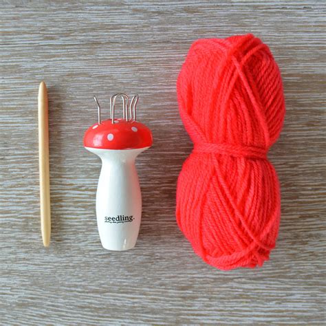 Seedling French Knitting Spool Grasshopper