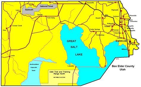 Box Elder County Map Map Worksheets