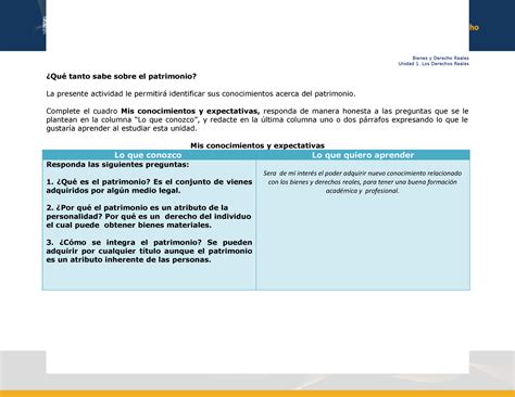 Floresj A1u1 Bydr Actividad Uno De Bienes Y Derechos Reales Unidad