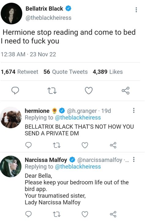 Hermione X Bellatrix On Tumblr