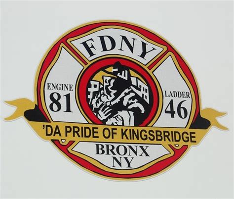 Fdny Engine 81 Ladder 46 Fdny Patches Fire Badge Fdny
