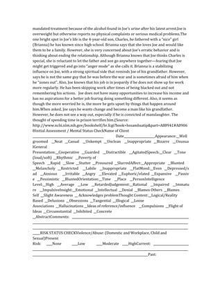 Assignment LASA Assessment And Treatment Plan Docx
