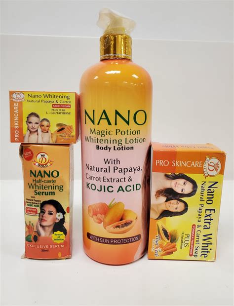 Nano Magic Potion Whitening Body Lotion Soap Serum Face Cream S