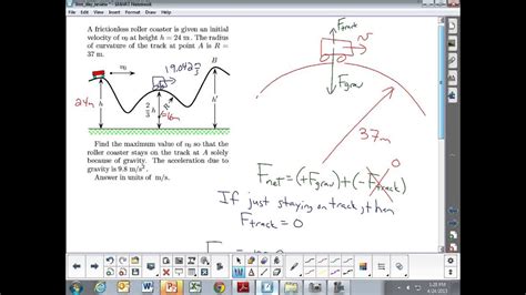 Circular Motion And Conservation Of Energy With Roller Coaster Youtube