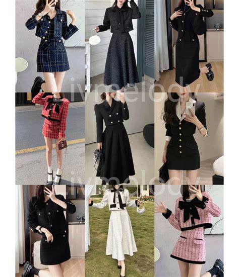 리브멜로디 S~xl 가을 원피스 투피스세트 할인중🍁 트위드 데일리 데이트룩 모임룩 롱 미니 원피스 투피스