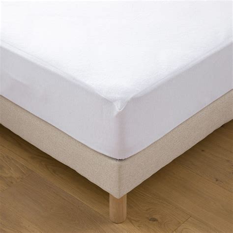 Protège Matelas Housse Molleton Blanc 160 X 200 Cm Leroy Merlin