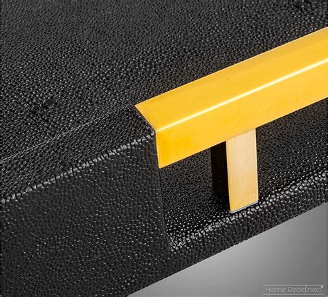 Home Redefined 18”x12” Rectangle Glossy Shagreen Faux Leather