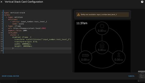 How To Resize The Content Of An Iframe Card Frontend Home Assistant Community