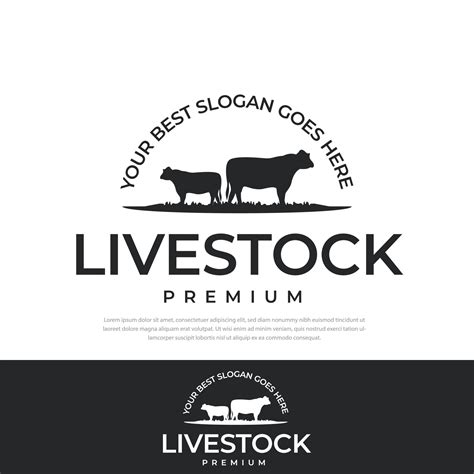 Farm Animal Logo Premium Design Village Farm 4235390 Vector Art At