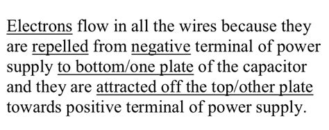 Homework And Exercises Explaining Why There Is Current In A Circuit With A Capacitor Whilst
