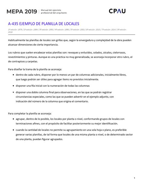 4 Planilla De Locales Pdf