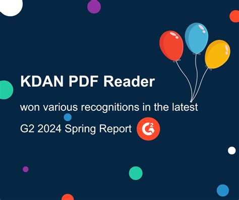 Kdan Pdf Reader Featured In G2s Spring 2024 Reports