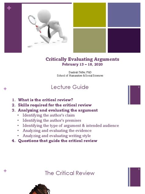 Critically Evaluating Arguments Pdf Argument Justification