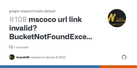 Mscoco Link Invalid BucketNotFoundException 404 Gs Images