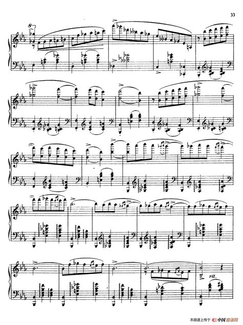 24 Characteristic Pieces Op36钢琴谱（24首性格小品·7）器乐乐谱中国曲谱网
