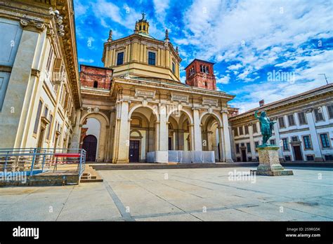 The Monument To Constantine Emperor And Facade Of Ancient Basilica Of