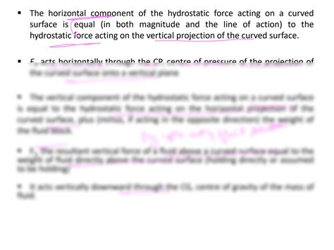Solution Me D Hydrostatic Forces On Curved Surfaces Studypool