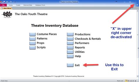 Closing And Exiting Database