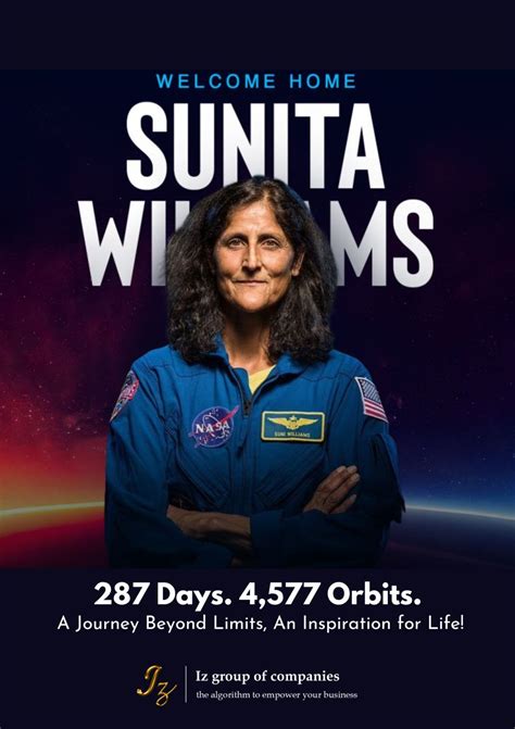 Intelizest Supplychainautomation Sunitawilliams Spacehero Homecoming… Sakthi Keerthana V