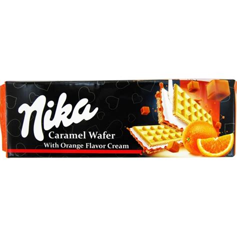 خرید و قیمت ویفر کاراملی کرمی با طعم پرتقال نیکا ویتانا 133 گرم ترب