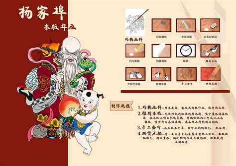 杨家埠木版年画q171 站酷zcool