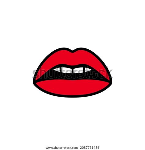 Sexy Lips Female Beautiful Open Mouth Stock Vector Royalty Free Shutterstock