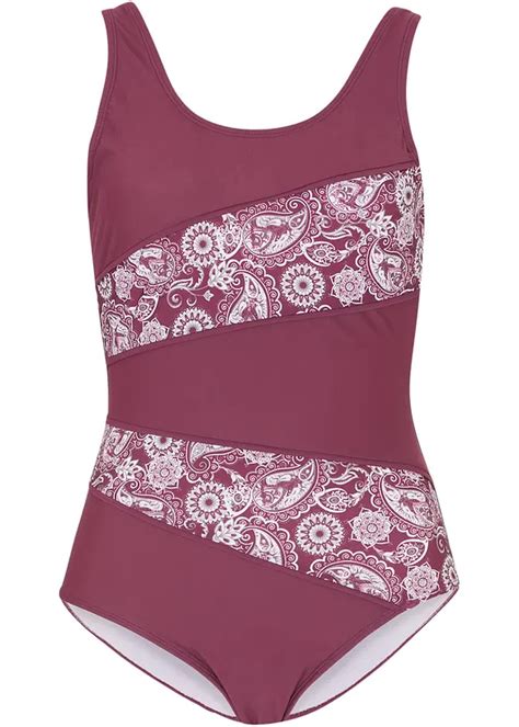 Hübscher Shape Badeanzug Mit Mittlerer Formkraft Lila Bonprix
