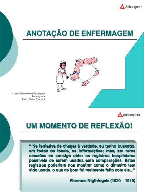 Anotação De Enfermagem Pdf Enfermagem Histórico Médico