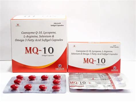 Coenzyme Q 10 Lycopene L Arginine Selenium And Omega 3 Fatty Acid Softgel Capsules At ₹ 4950