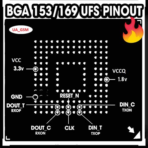 Ufs Bga153 Isp Pinout On Ic 40 Off