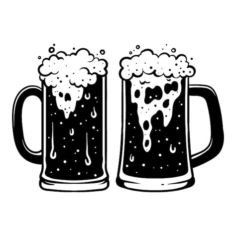 Premium Vector Flat Design Beer Silhouette