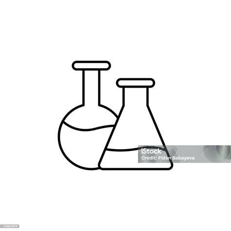 化學 燒瓶圖示教育元素例證標誌和符號可用於網路徽標移動應用程式uiux向量圖形及更多健保和醫療圖片 健保和醫療 公寓 分子 Istock
