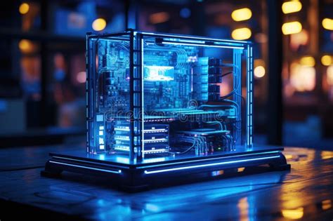 Cloud Computing Transfer Big Data On Internet Futuristic Digital Technology Stock Illustration