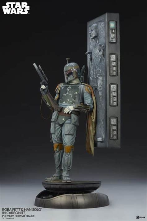 Boba Fett And Han Solo In Carbonite Premium Format Figure Comic Concepts